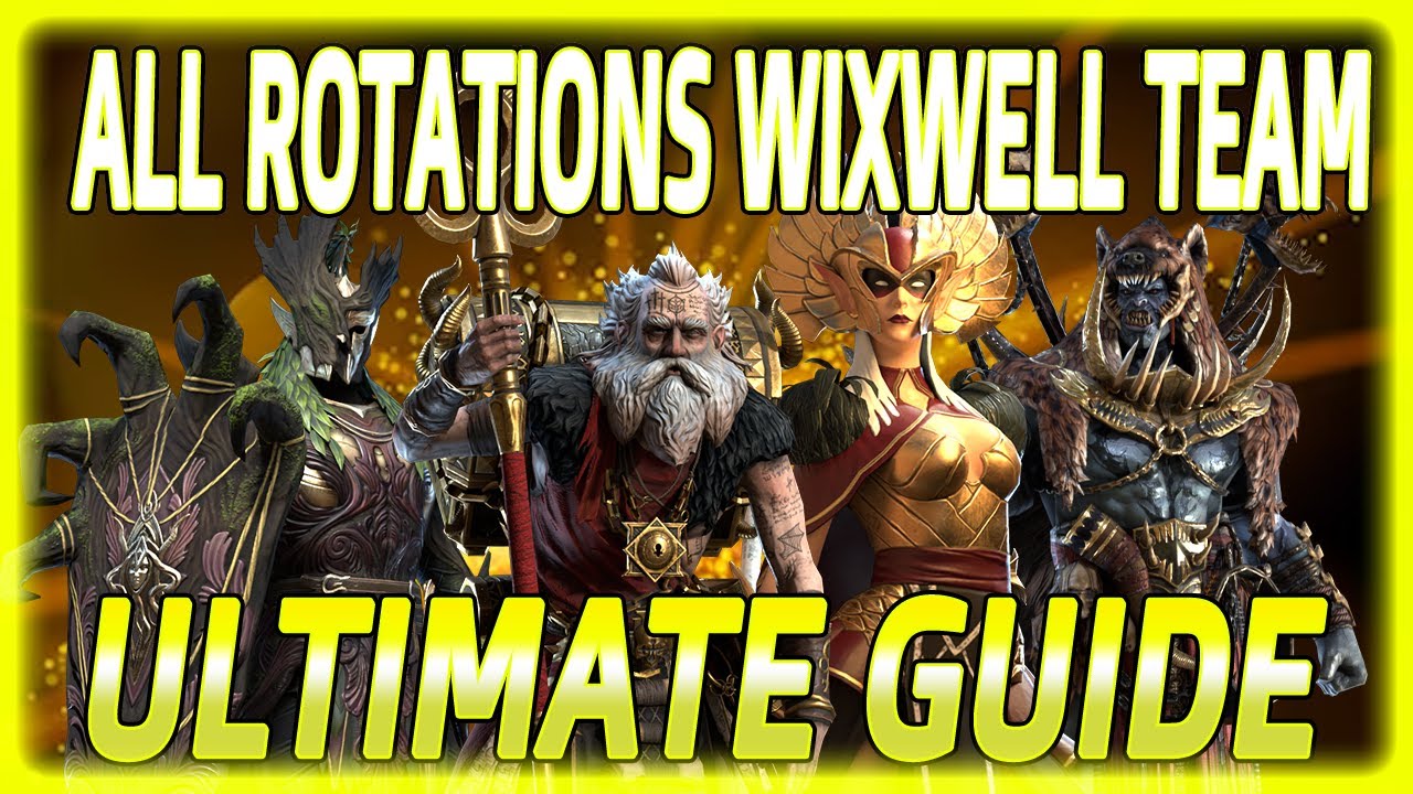 ULTIMATE WIXWELL YANNICA TEAM! WORKS ON ALL ROTATIONS! TEST SERVER ...