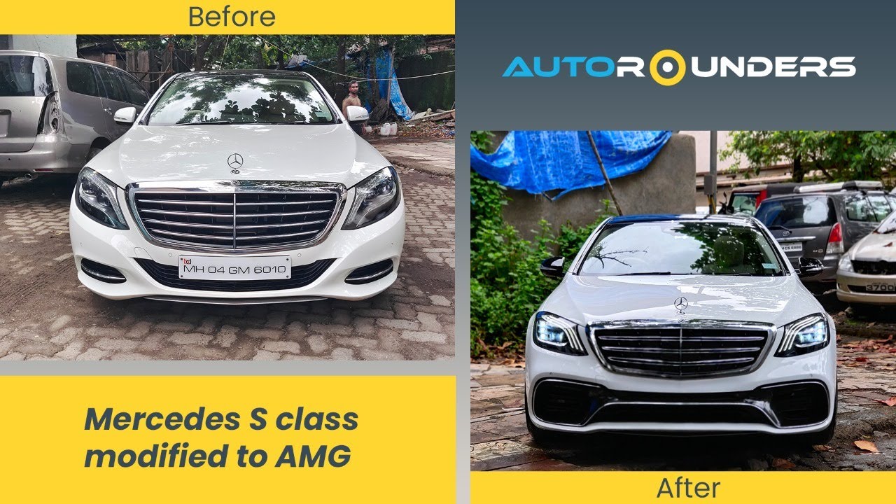 Mercedes Benz S class Modified with AMG kit | Autorounders - YouTube