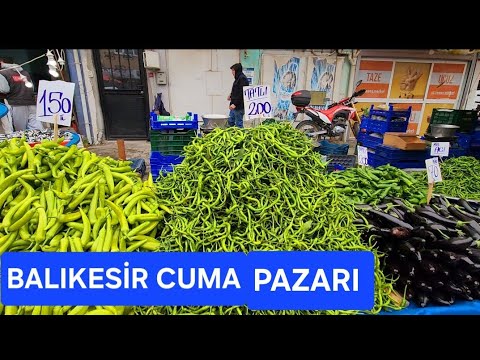 500 TL’lik Biber 300 TL! Balıkesir Cuma Pazarında Neler Oluyor? -3 Nisan 2026 - #viral #keşfet #fyp 