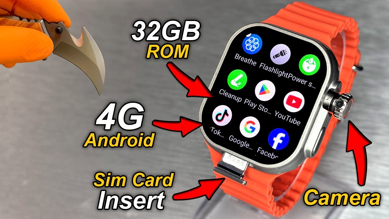S10 Ultra 3 (4G Android SmartWatch With SimCard Insert & Camera)⚡️3GB ...