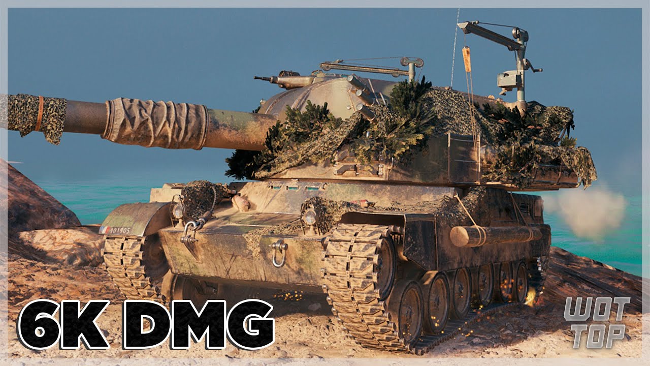 Bat.-Châtillon 155 58 - 6K Damage - World of Tanks - YouTube