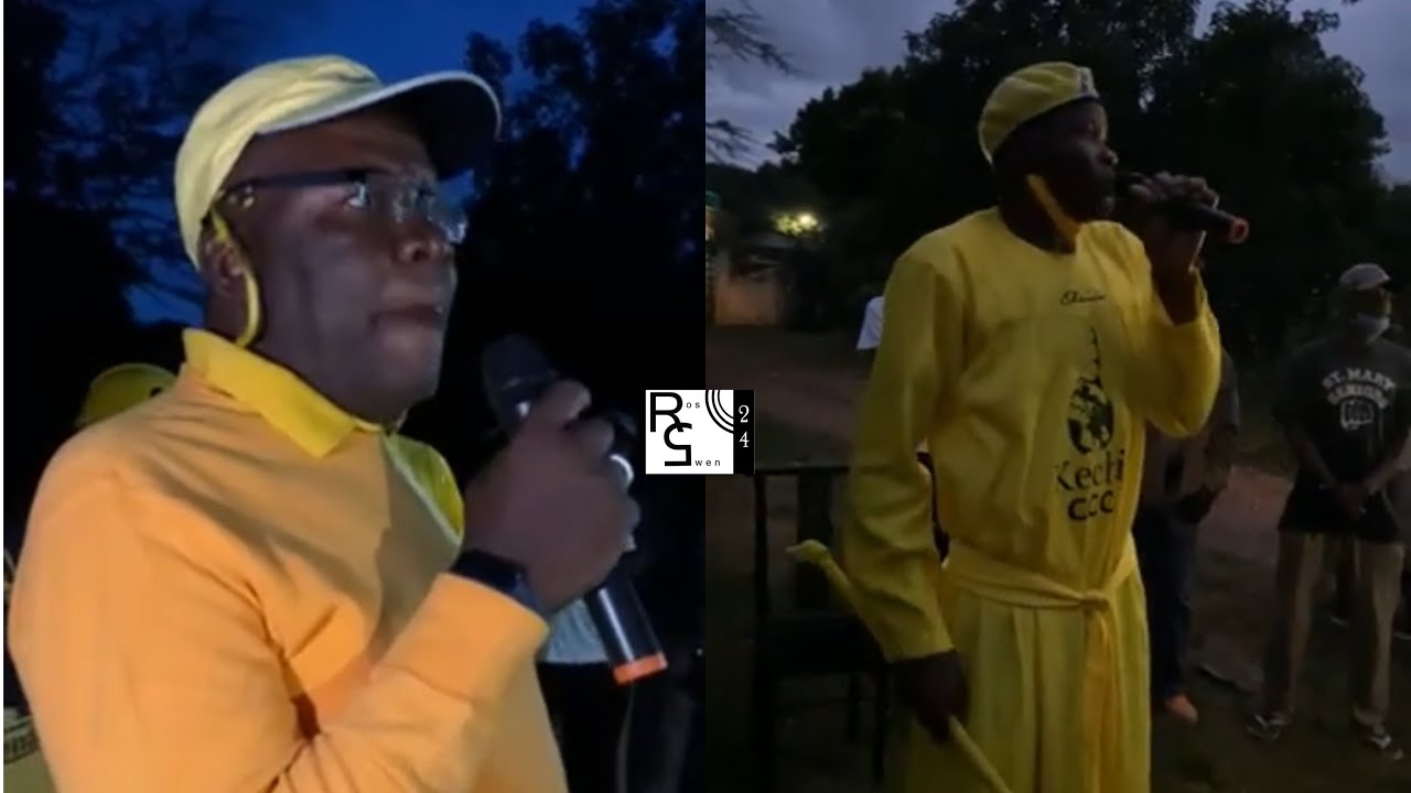 Tendai Biti with Madzibaba veShanduko address a CCC Rally in Highlands ...