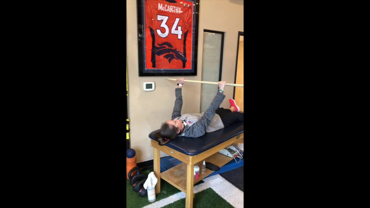 Active Assisted Range of Motion-Shoulder Flexion - YouTube