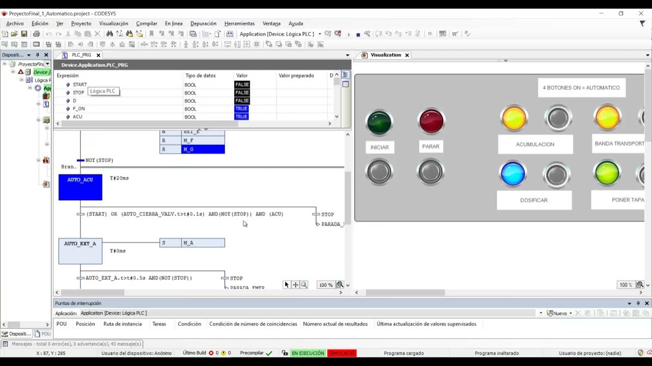 Control Industrial - Tarea 4: CODESYS, SFC, GRAFSET - YouTube