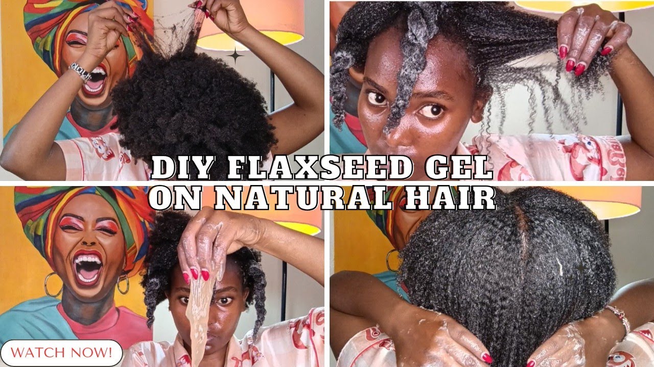 DIY FLAXSEED GEL for detangling matted Natural Hair‼️BEST Detangler for ...