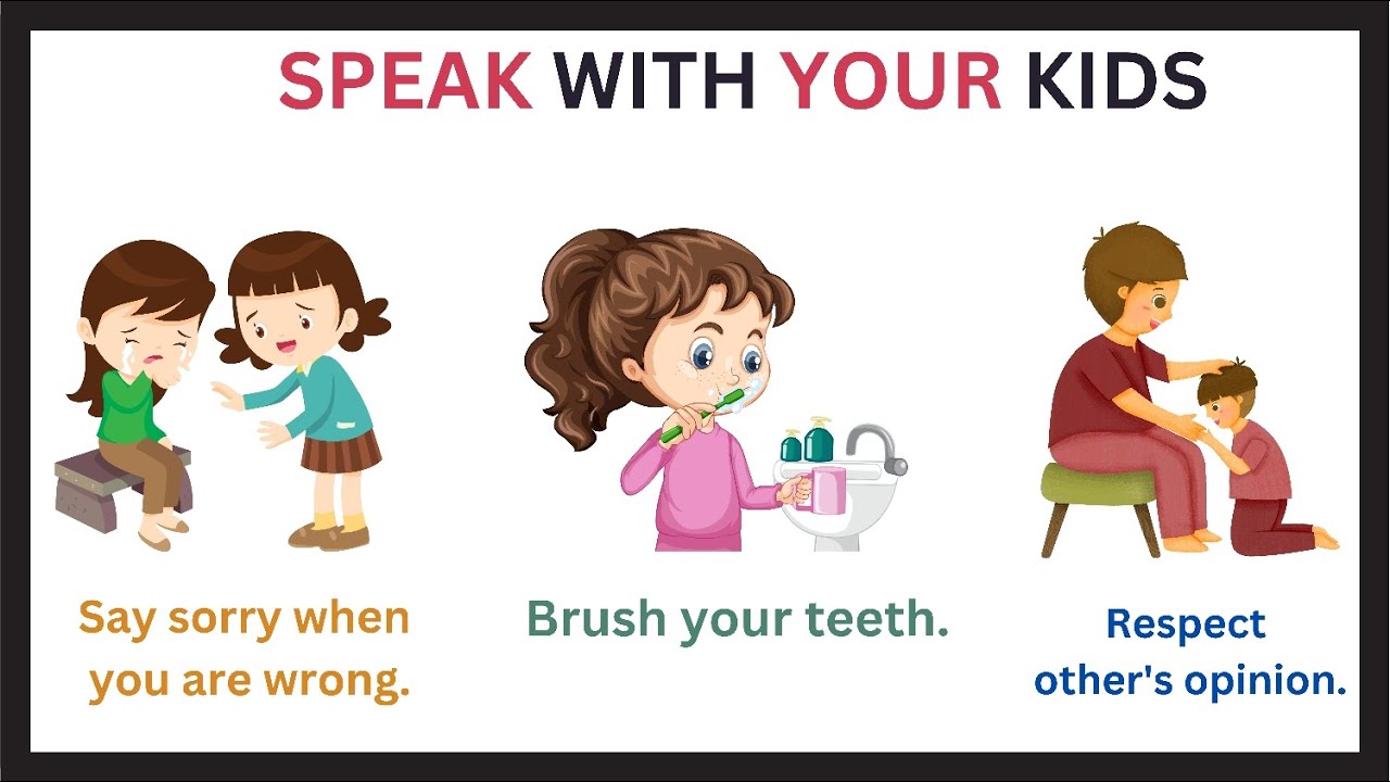Speak With Your Kids|Daily Healthy Routine Tips For Kid|Good Habits ...