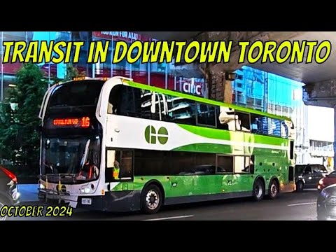 Transit in Downtown Toronto (October 2024) - YouTube