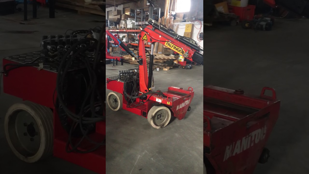 Mini grue, Mini crane, Kran, Manitou - YouTube