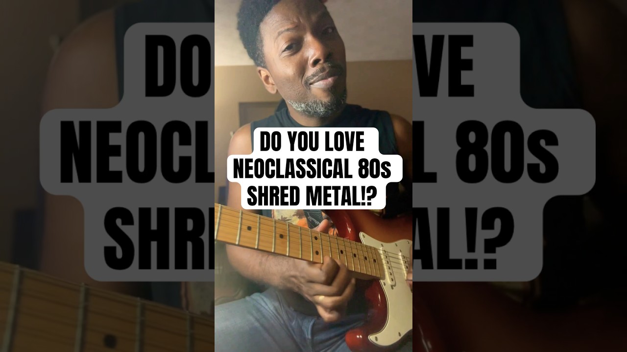 Amazing neoclassical metal guitar solo. 80s heavy metal guitar shred ...