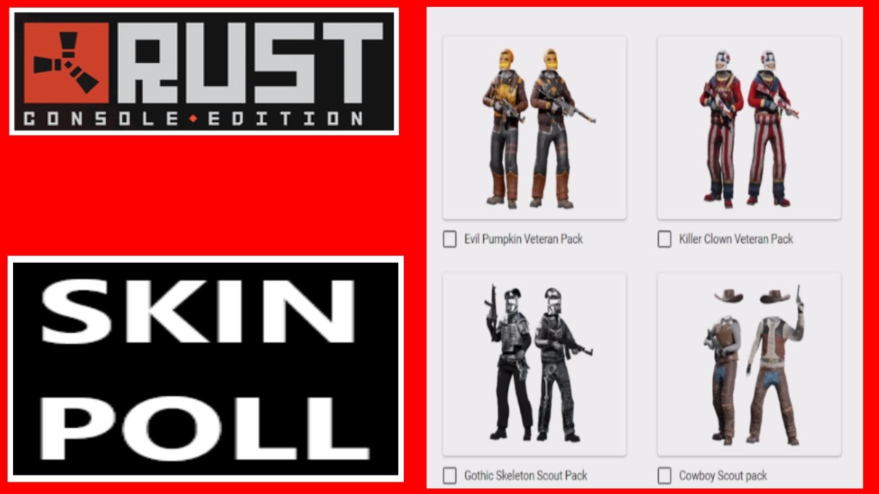 Skin Poll - ℝ𝕌𝕊𝕋 ℂ𝕠𝕟𝕤𝕠𝕝𝕖 - YouTube