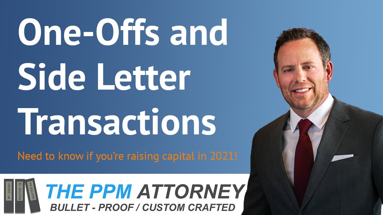 One-Offs and Side Letter Transactions - YouTube