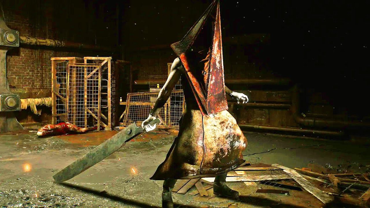 Silent hill 2 Remake: James Vs Pyramid Head Bossfight Ps5 Gameplay ...