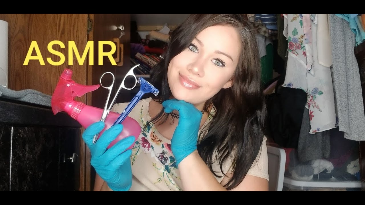 ASMR- Men's Haircut and Shaving Roleplay - YouTube