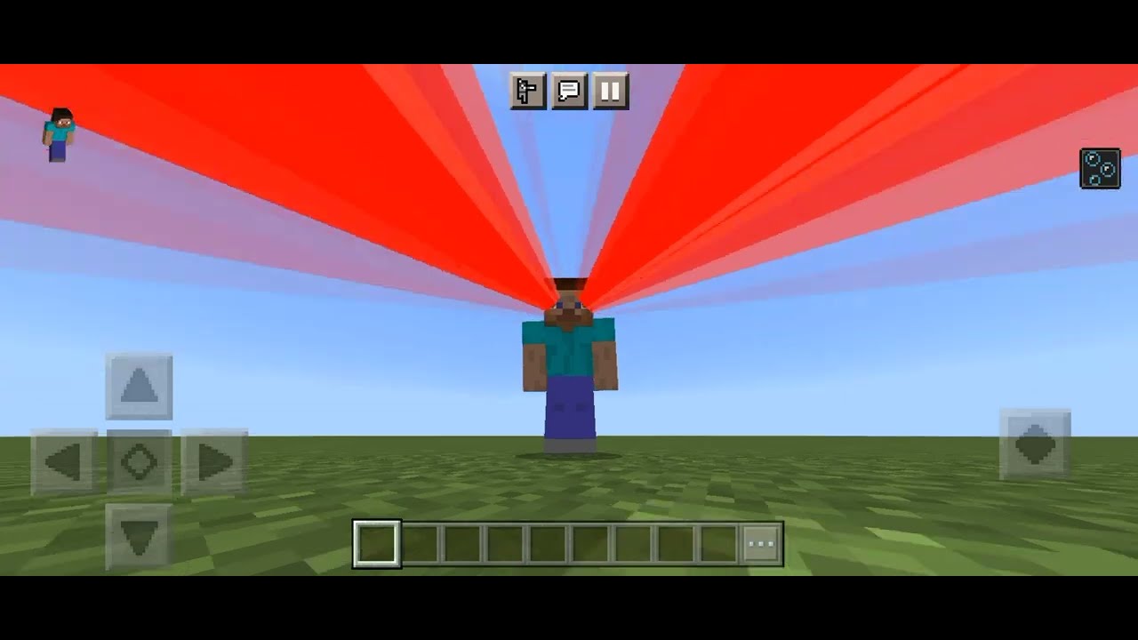 Minecraft PE : Super laser Eyes Mod In Minecraft Pocket Edition - YouTube