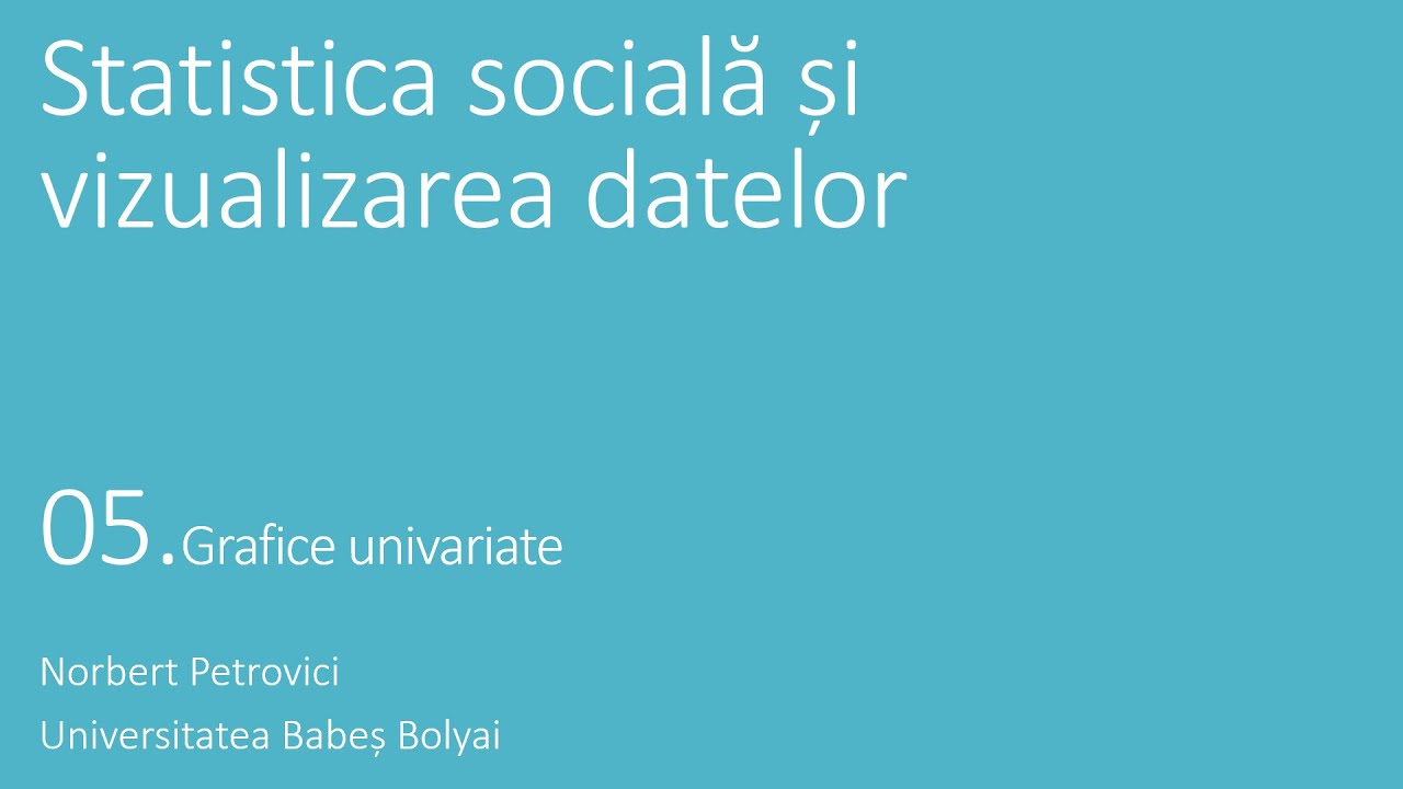 Tutorial Excel - Grafice cu o singura variabila - YouTube