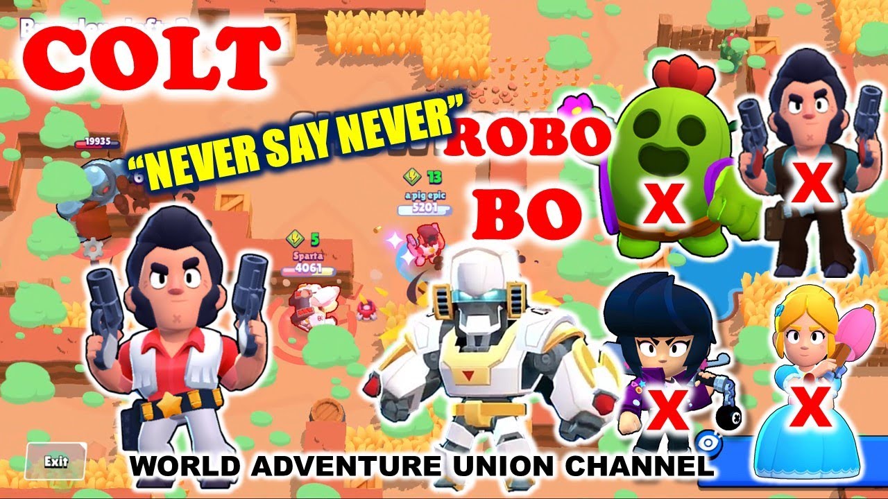 Brawl Stars Talking! COLT in "Never Say Never" with ROBO BO / Mecha BO ...