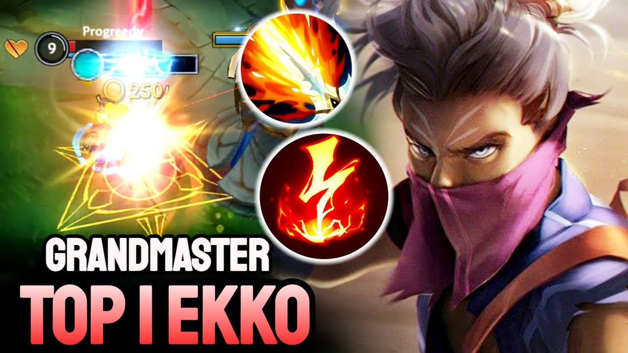 WILD RIFT EKKO - TOP 1 EKKO GAMEPLAY - GRANDMASTER RANKED - YouTube