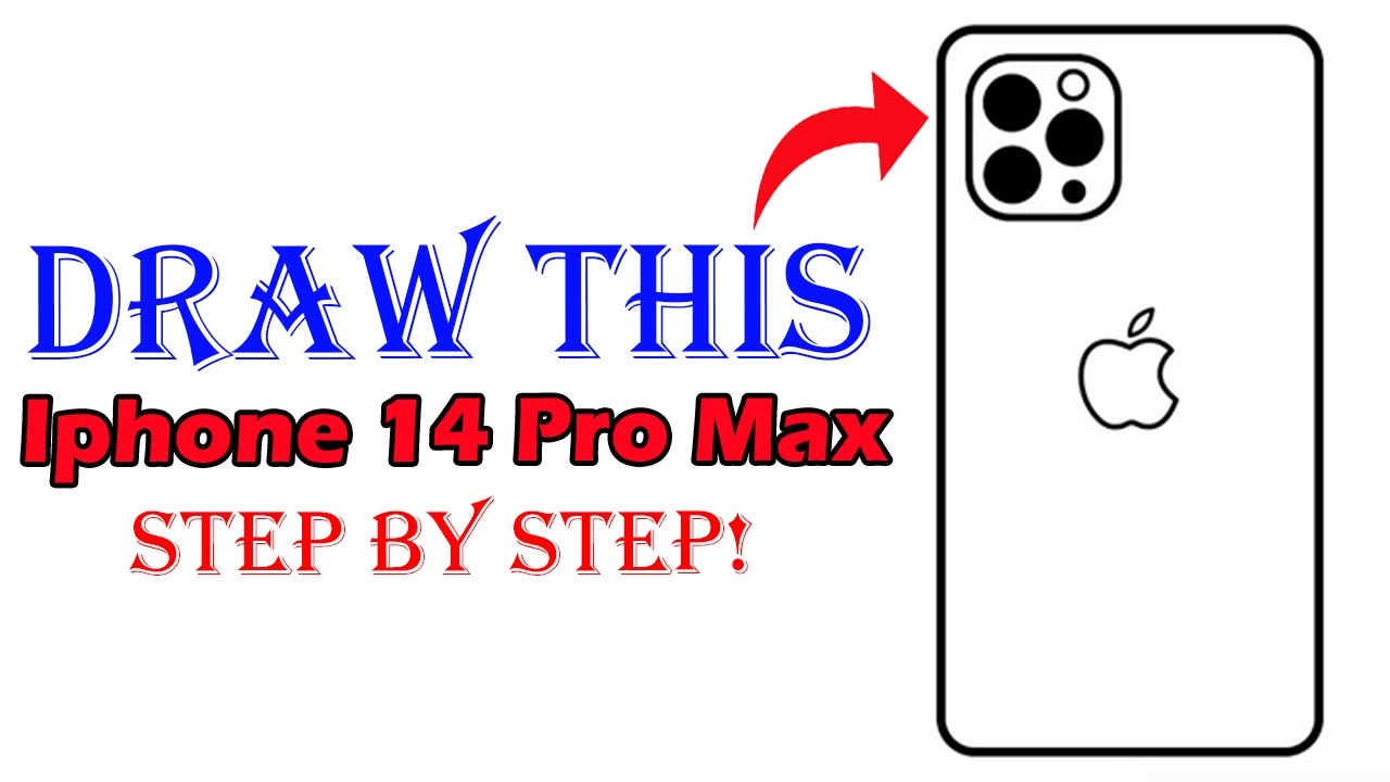 Iphone 14 Pro Max Drawing - Step by Step | Mady Arts - YouTube