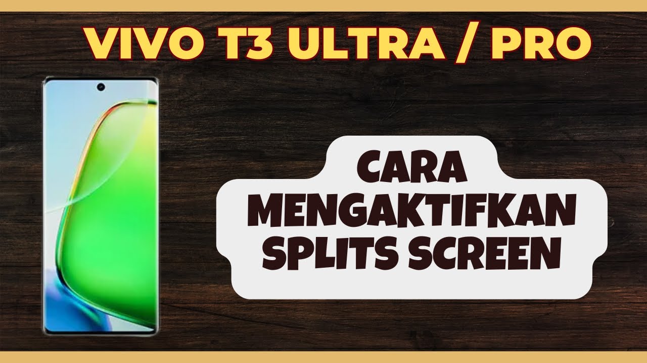 Cara mengaktifkan splits screen Vivo T3 Ultra / Pro / layar belah - YouTube