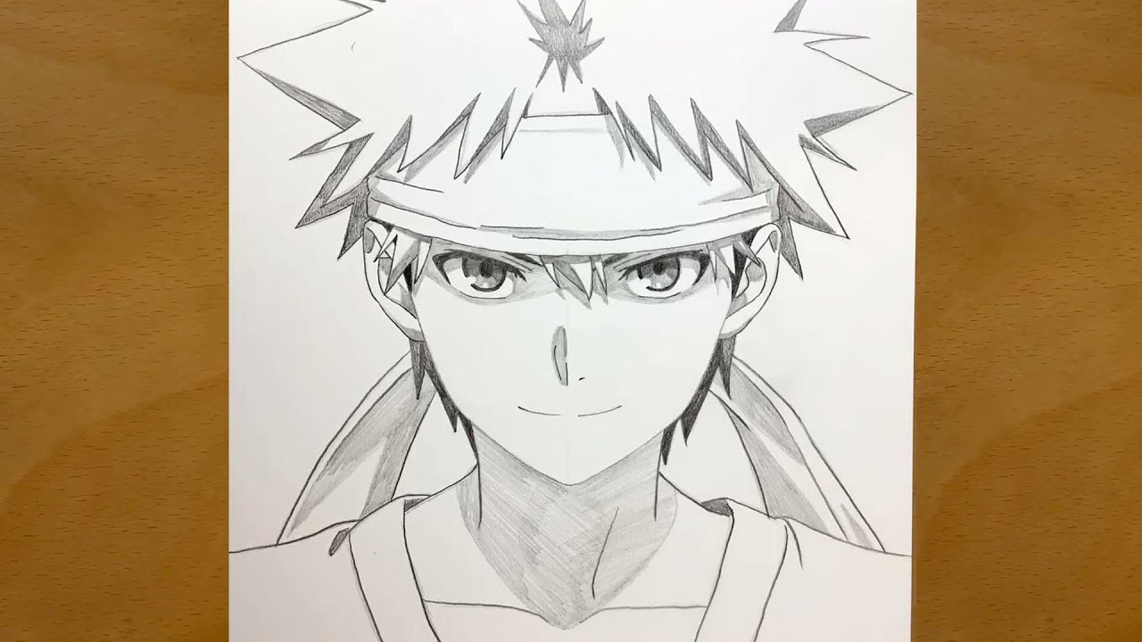 Anime drawing | How to draw Soma Yukihira from Shokugeki no Soma | step ...