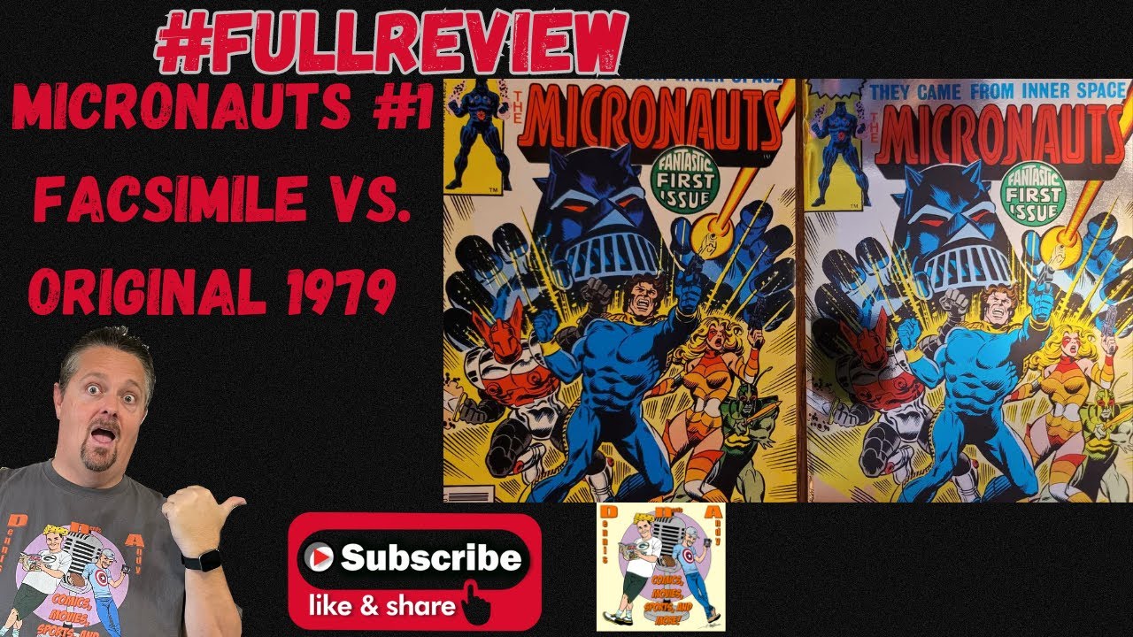 Micronauts #1 Marvel Comics Foil Facsimile Variant vs Original 1979 ...
