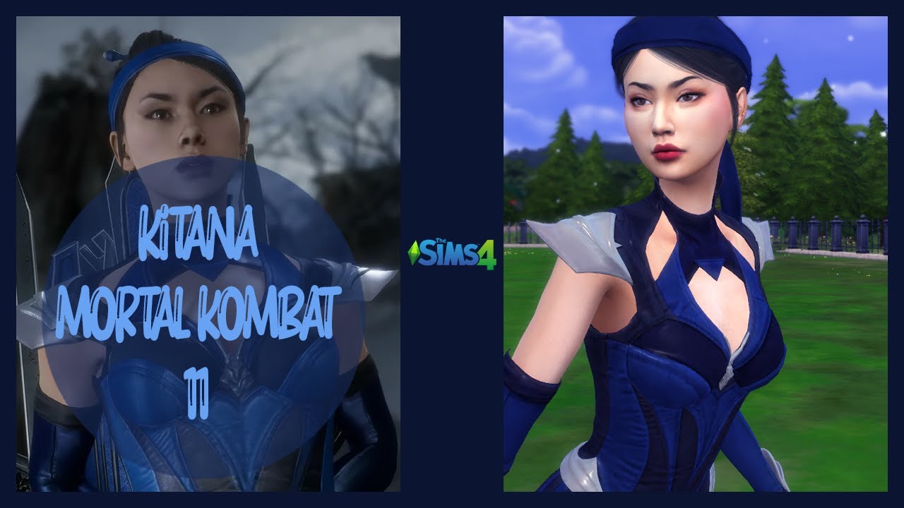 THE SIMS 4 - Kitana Mortal Kombat 11 (create a sim) - YouTube