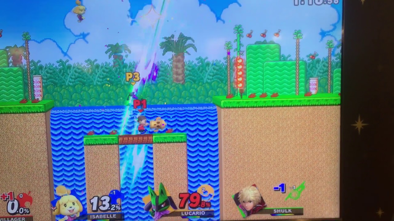 Smash ultimate gameplay (villager, Isabelle, lucario, Shulk) - YouTube