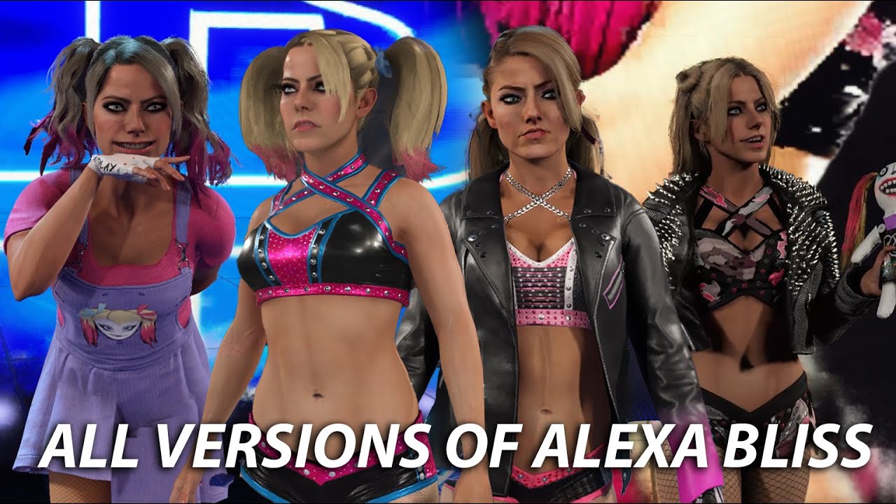 Wwe 2k23 All Versions Of Alexa Bliss Hidden Models Original Youtube