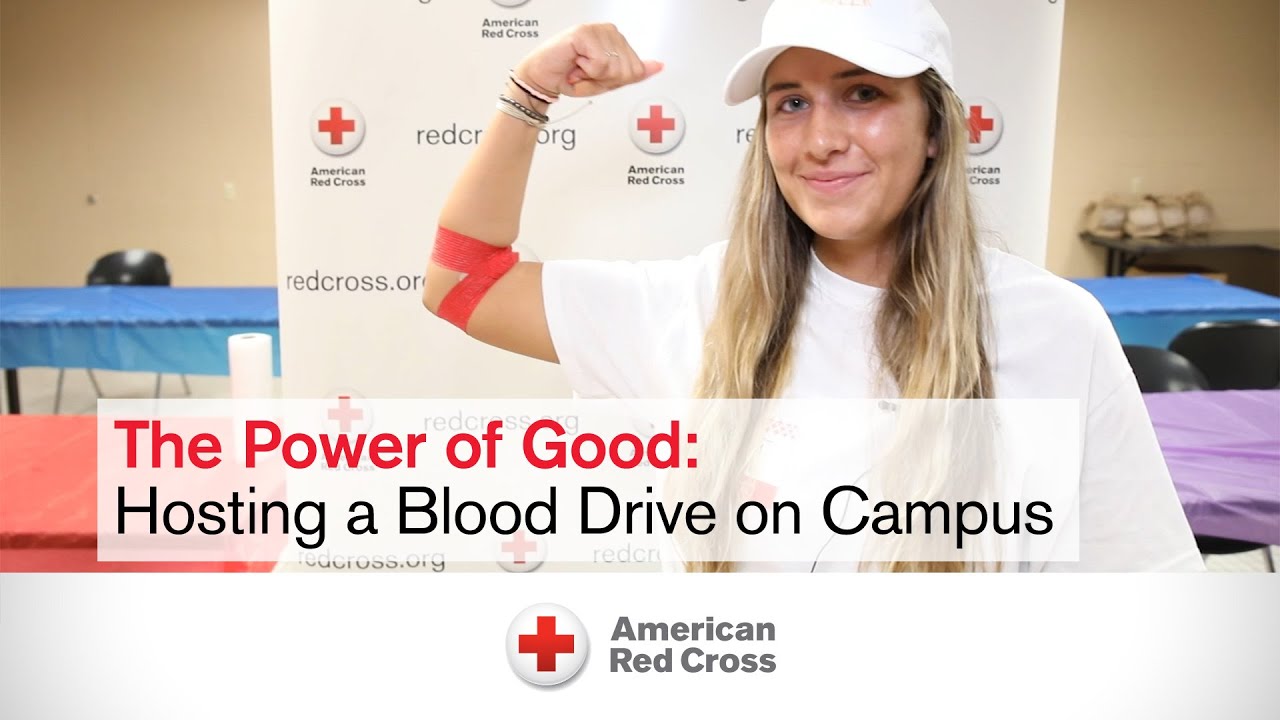 The Power of Good: Hosting a Blood Drive on Campus - YouTube