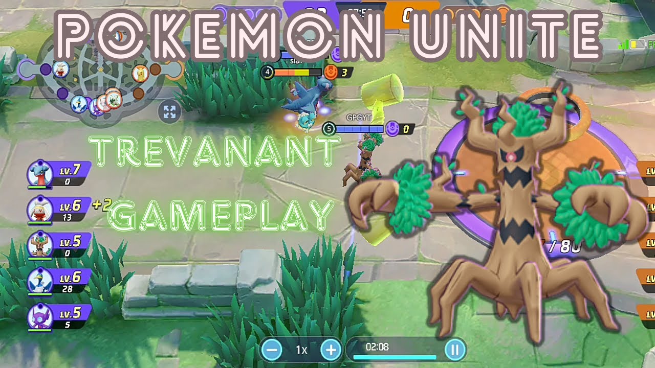 Pokemon UNITE || Trevanant Gameplay - YouTube