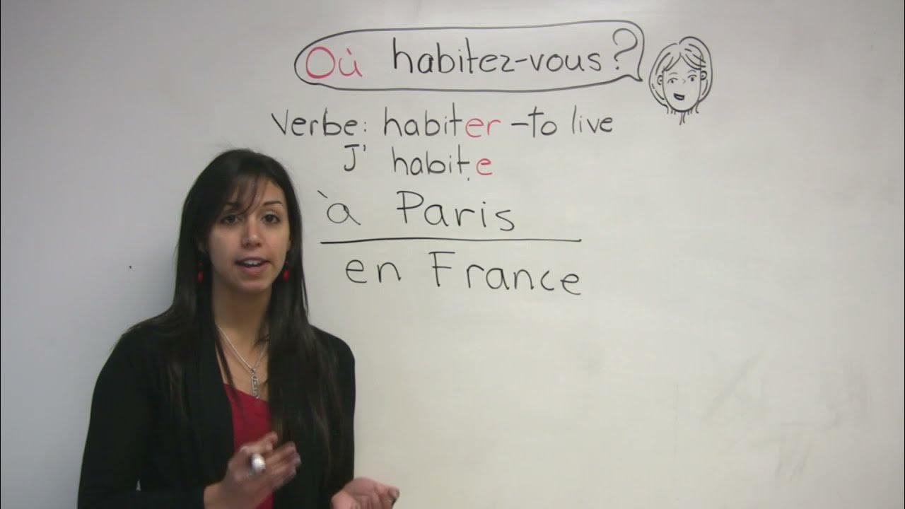 French for Beginners: "Where do you live?" - YouTube