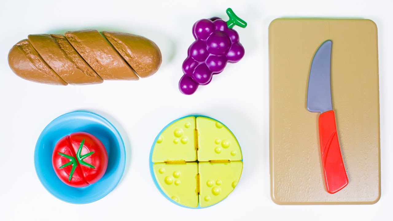 Just Like Home Bread and Cheese Set - Toy Cutting Food Playset - Toy ...