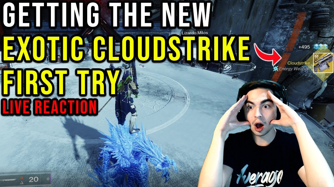 GETTING THE NEW EXOTIC CLOUDSTRIKE FIRST TRY | 🔴 LIVE REACTION - YouTube