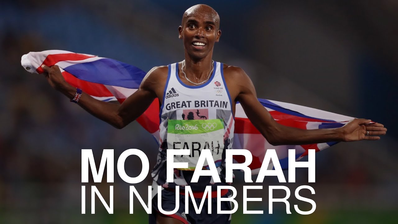 Mo Farah's Career In Numbers - YouTube