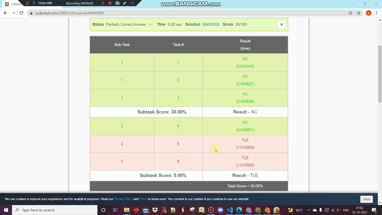 Romantic Reversal Codechef | Any Solution For TLE? - YouTube