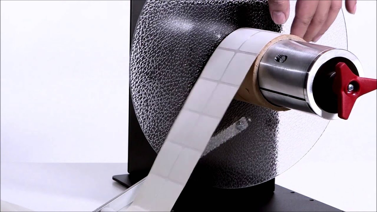 Labelmate CAT-3SA-CHUCK Heavy Duty Label Rewinder by Label Power - YouTube