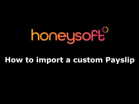 How to import a custom payslip report on Sage 300 People - YouTube