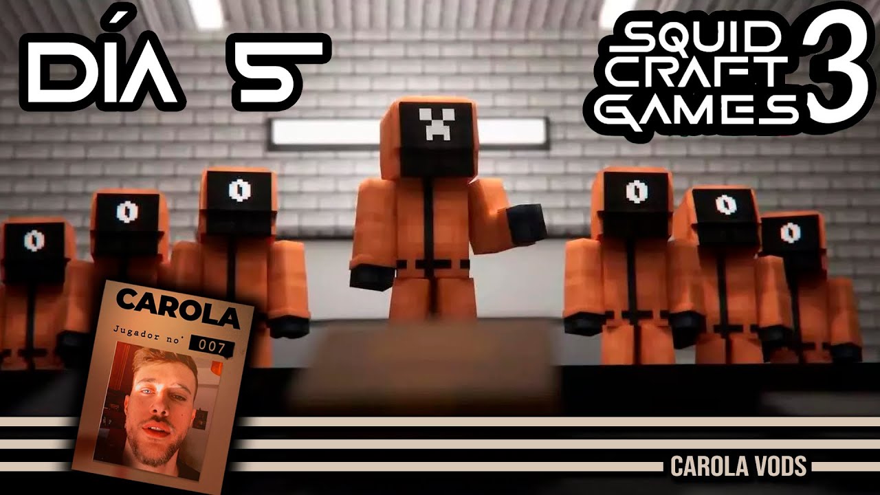 Día 5 - Mi final - SQUID CRAFT GAMES 3 🦑 MINECRAFT - YouTube