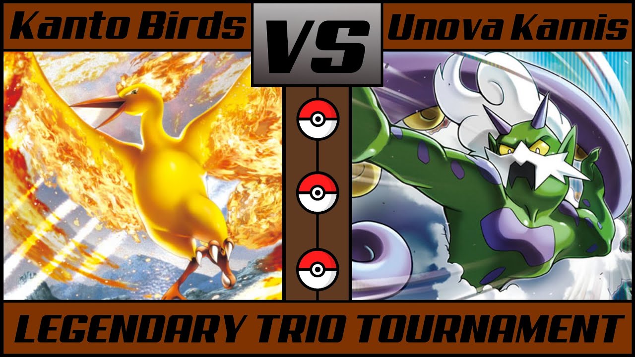 KANTO BIRDS vs UNOVA KAMIS | Legendary Trio Pokémon Battle Tournament ...
