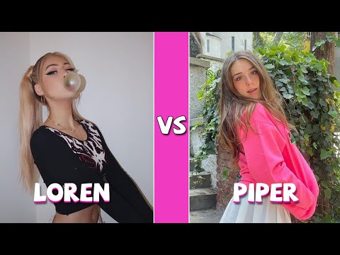 Loren Gray Vs Piper Rockelle TikTok Dance Compilation