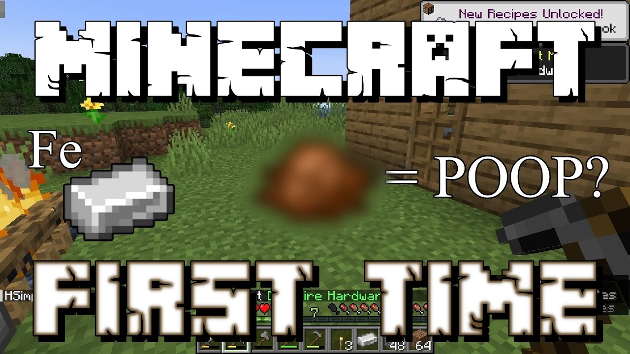 Got Iron! and POOP?│First Time Minecraft Let's Play 1.20.1│Ep.6 - YouTube