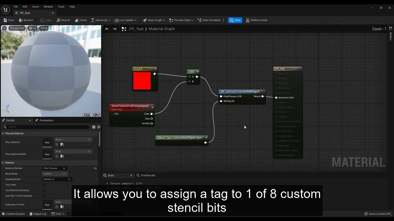 Custom Stencil Bitmask State Machine - preview - YouTube