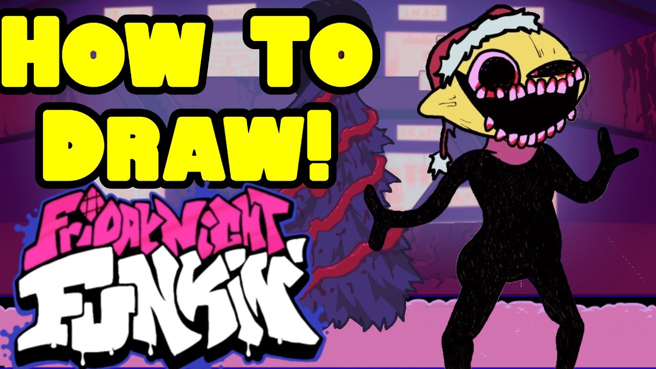 How To DRAW Lemon Demon From Friday Night Funkin! - YouTube