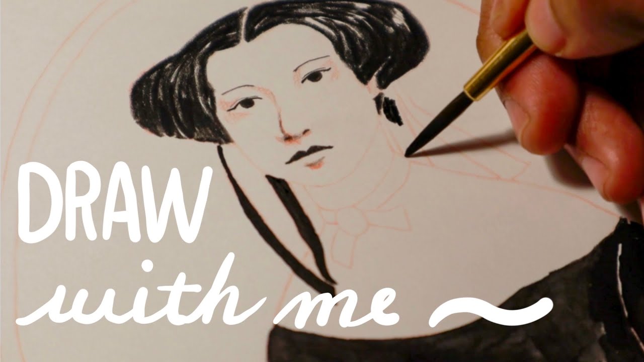 Draw with me ~ Drawing Art Challenge for October Day 5. reemeiali - YouTube
