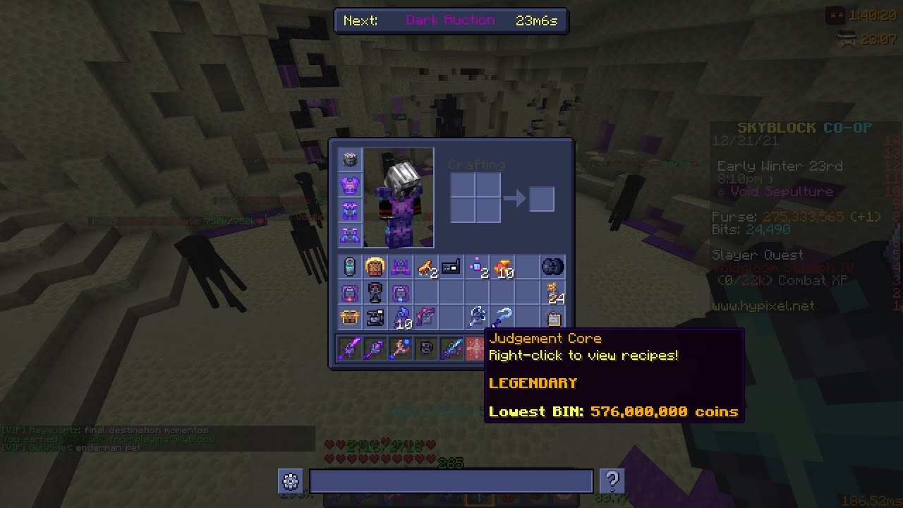 Judgement core drop worth 574m (Hypixel Skyblock) - YouTube