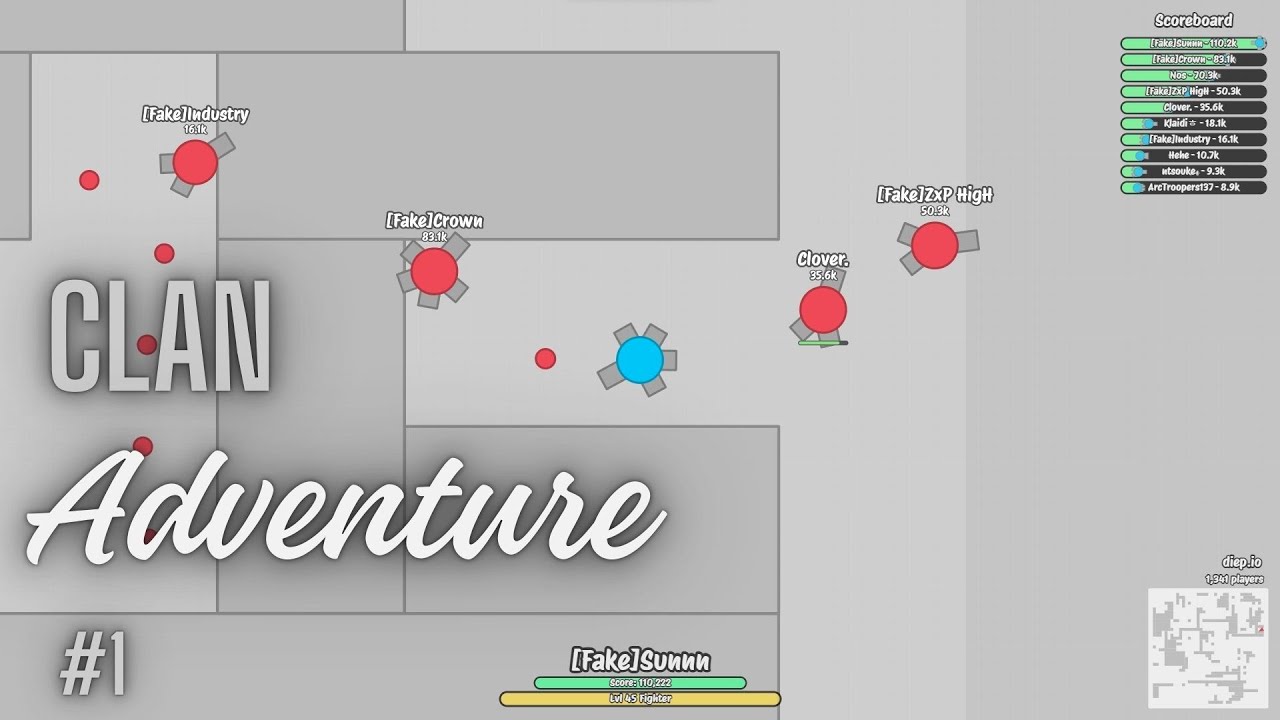 Clan Adventure #1 ! Maze clips #diepio - YouTube