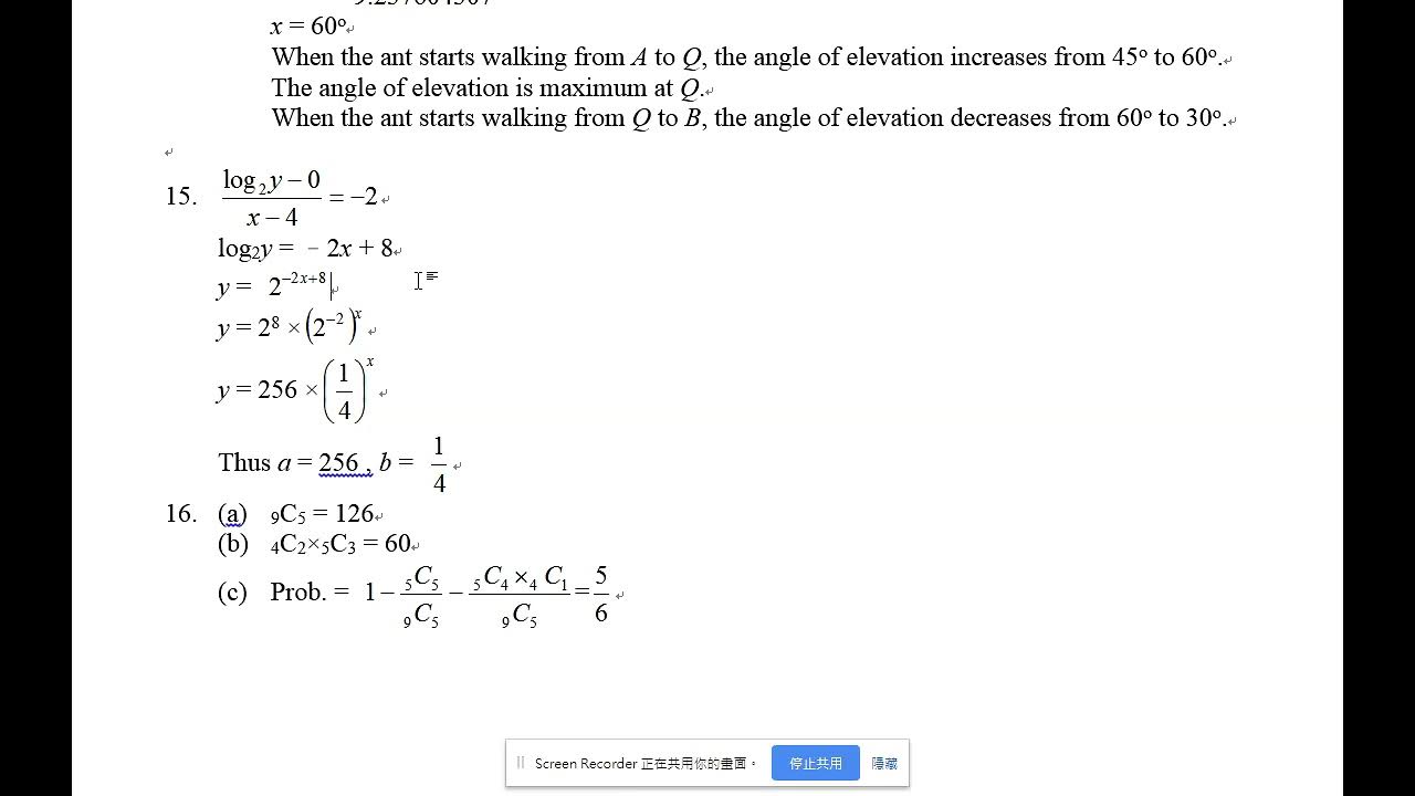 1516F6T3P1Q15 logarithm linearization - YouTube