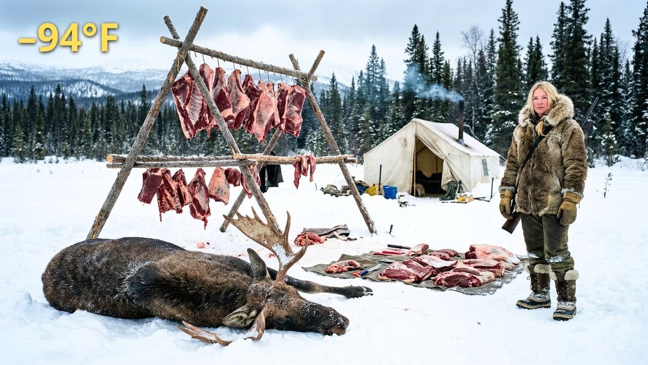 400kg Moose Hunt in 71°C Yakutia | 21-Year-Old Woman’s Hunt That Saves ...