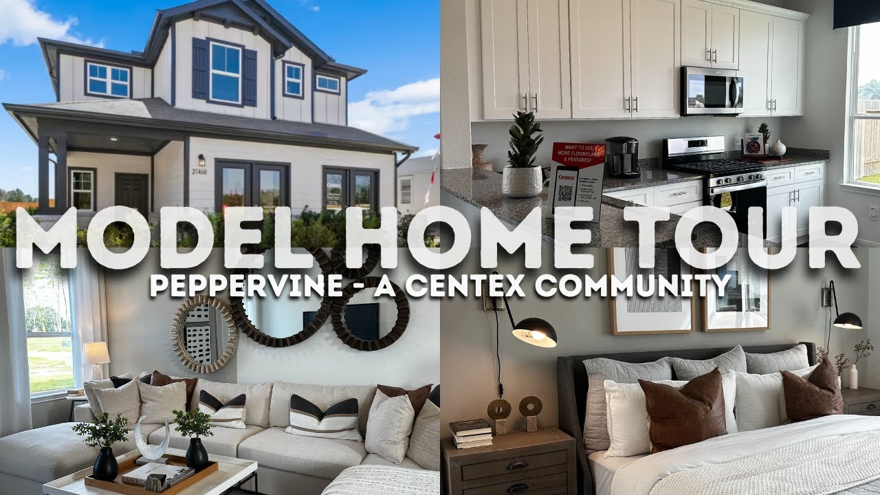 MODEL HOME TOUR: PEPPERVINE - A CENTEX COMMUNITY - YouTube