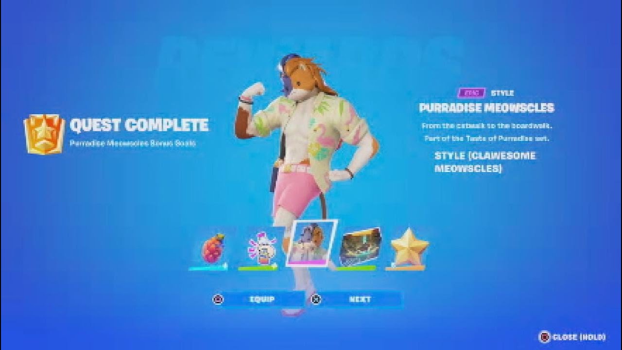 How to get Clawesome Purradise Meowscles - Complete Purradise Meowscles ...